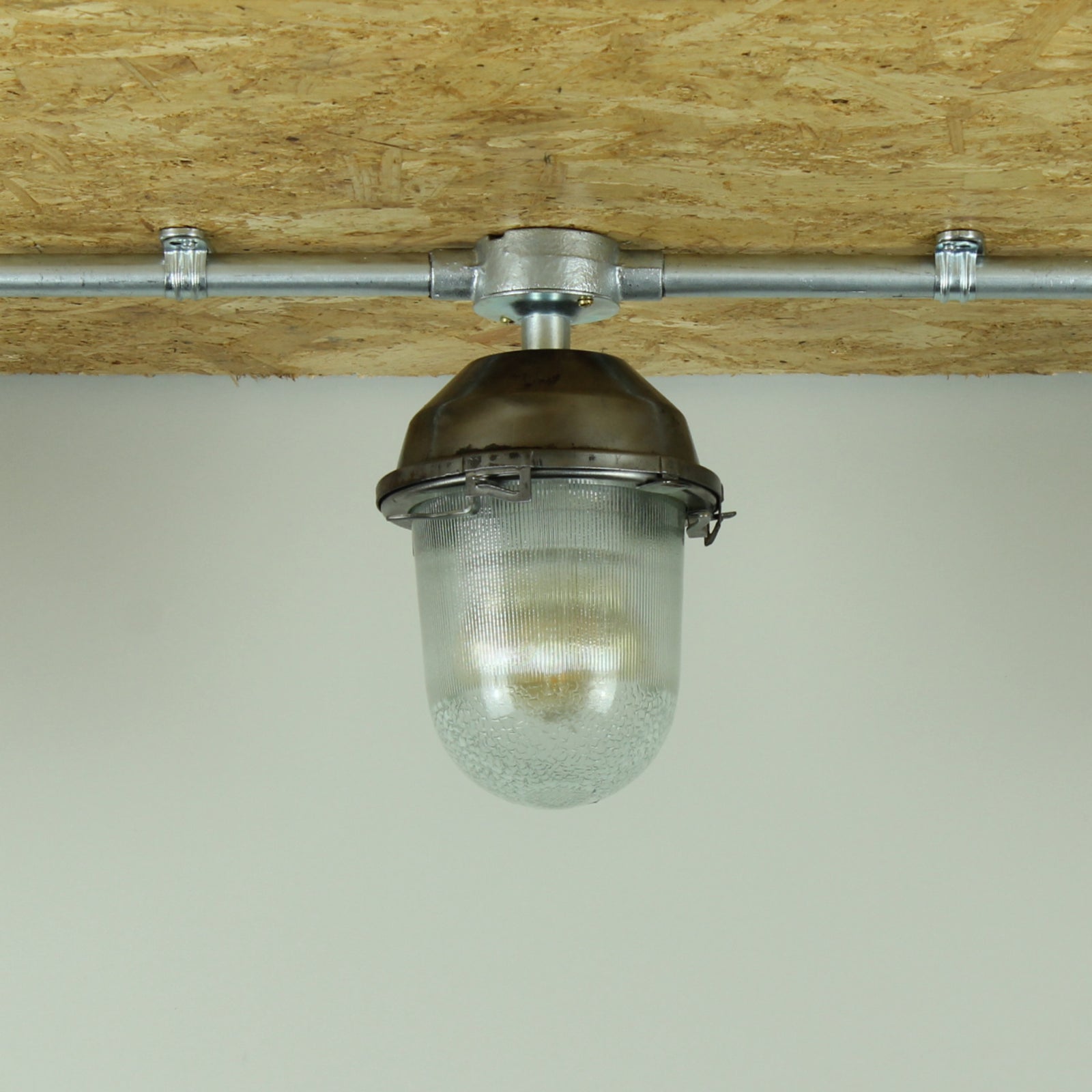 Small Glass Dome Fitting - Conduit Mount – Tungsten Glow Lighting