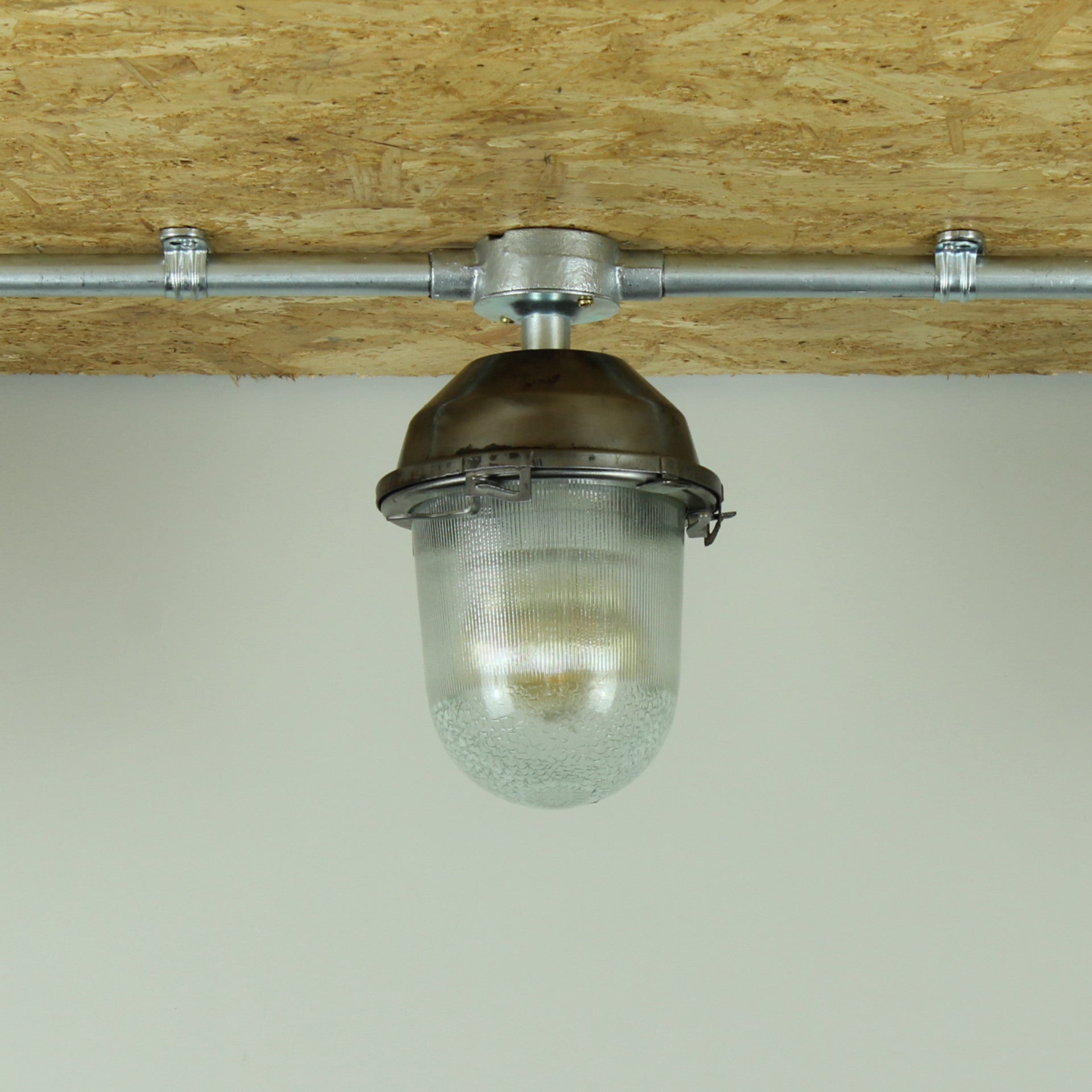Small Glass Dome Fitting - Conduit Mount – Tungsten Glow Lighting