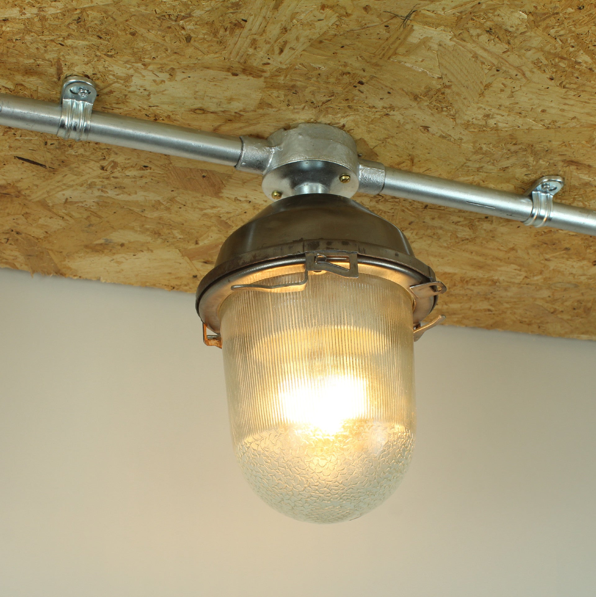 Small Glass Dome Fitting - Conduit Mount – Tungsten Glow Lighting