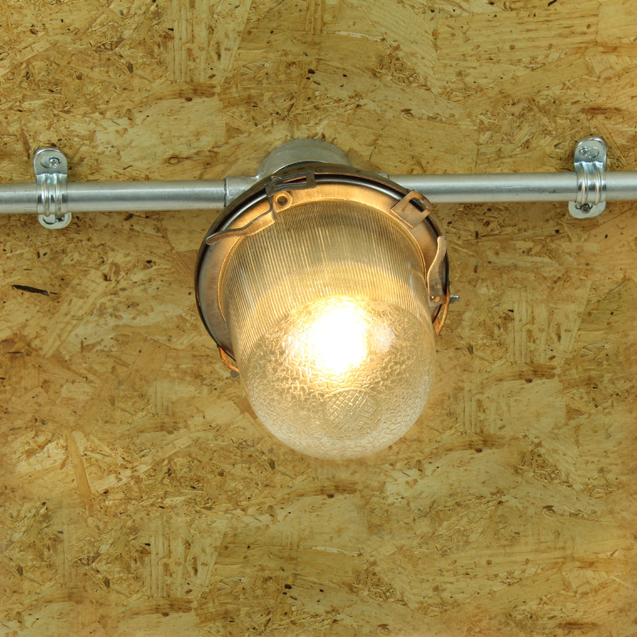 Small Glass Dome Fitting - Conduit Mount – Tungsten Glow Lighting